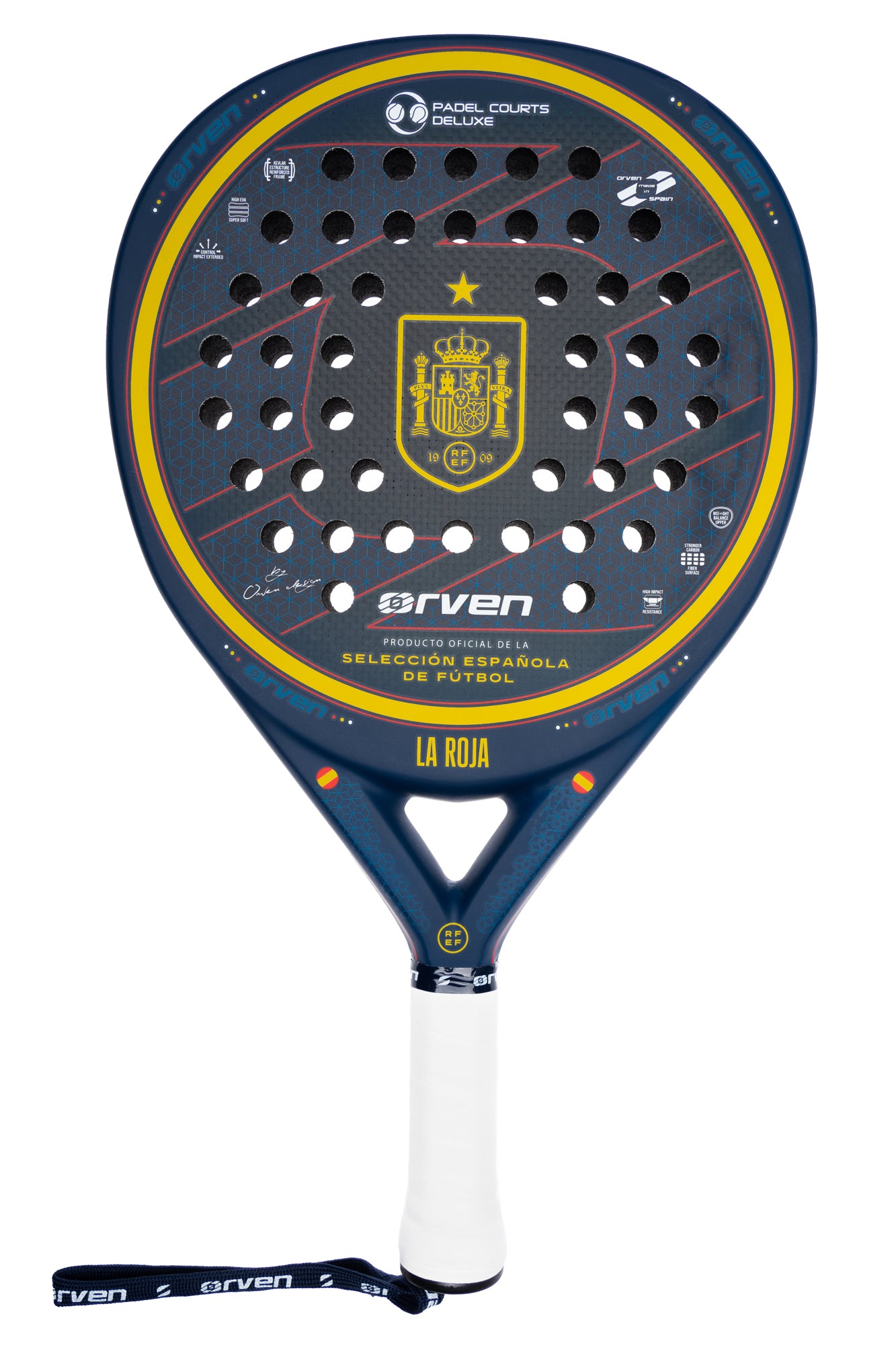 Orven Spanish Soccer Team Padel Racket - Blue